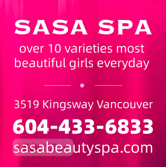 sasa spa 10 most beautiful n variety girls unforgettabletime | Vancouver | Metro Vancouver ...