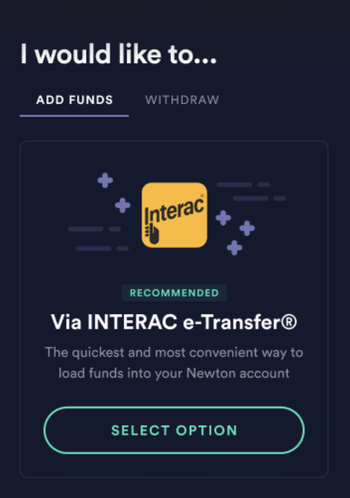 Interac e-Transfer Payments with Newton | LeoList